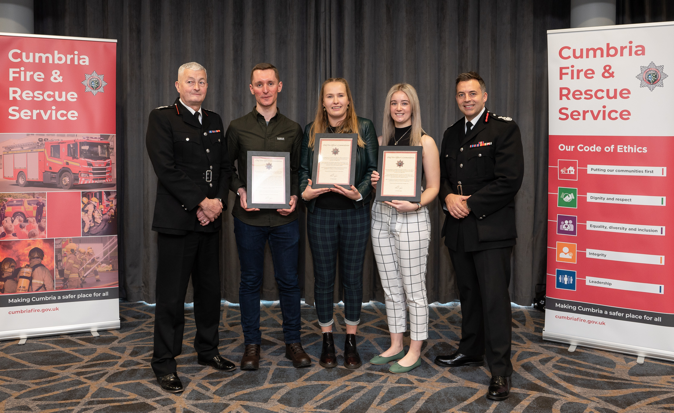 CPR heroes awarded Commendations | Cumbria Fire & Rescue Service